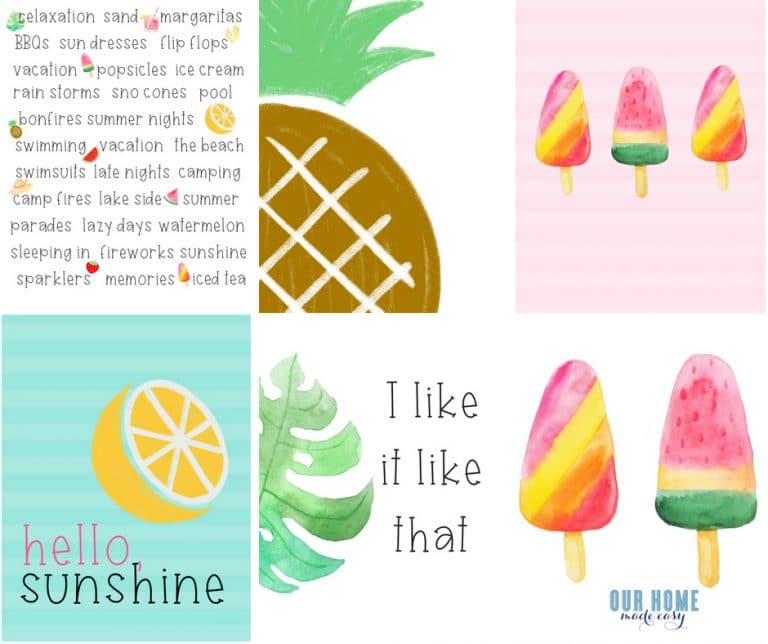 8 Free Summer Printables - Our Home Made Easy