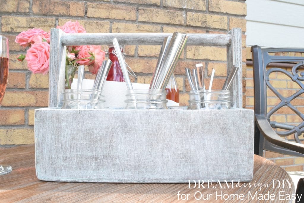 The Ultimate DIY Wood Patio Caddy – Our Home Made Easy