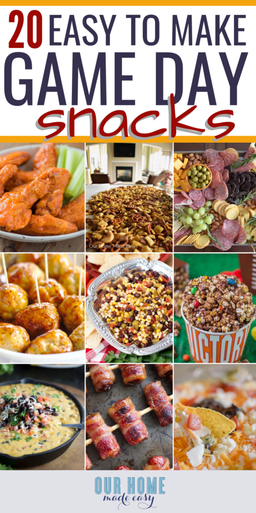 24 Easy Game Day Snacks You Need to Try – Our Home Made Easy