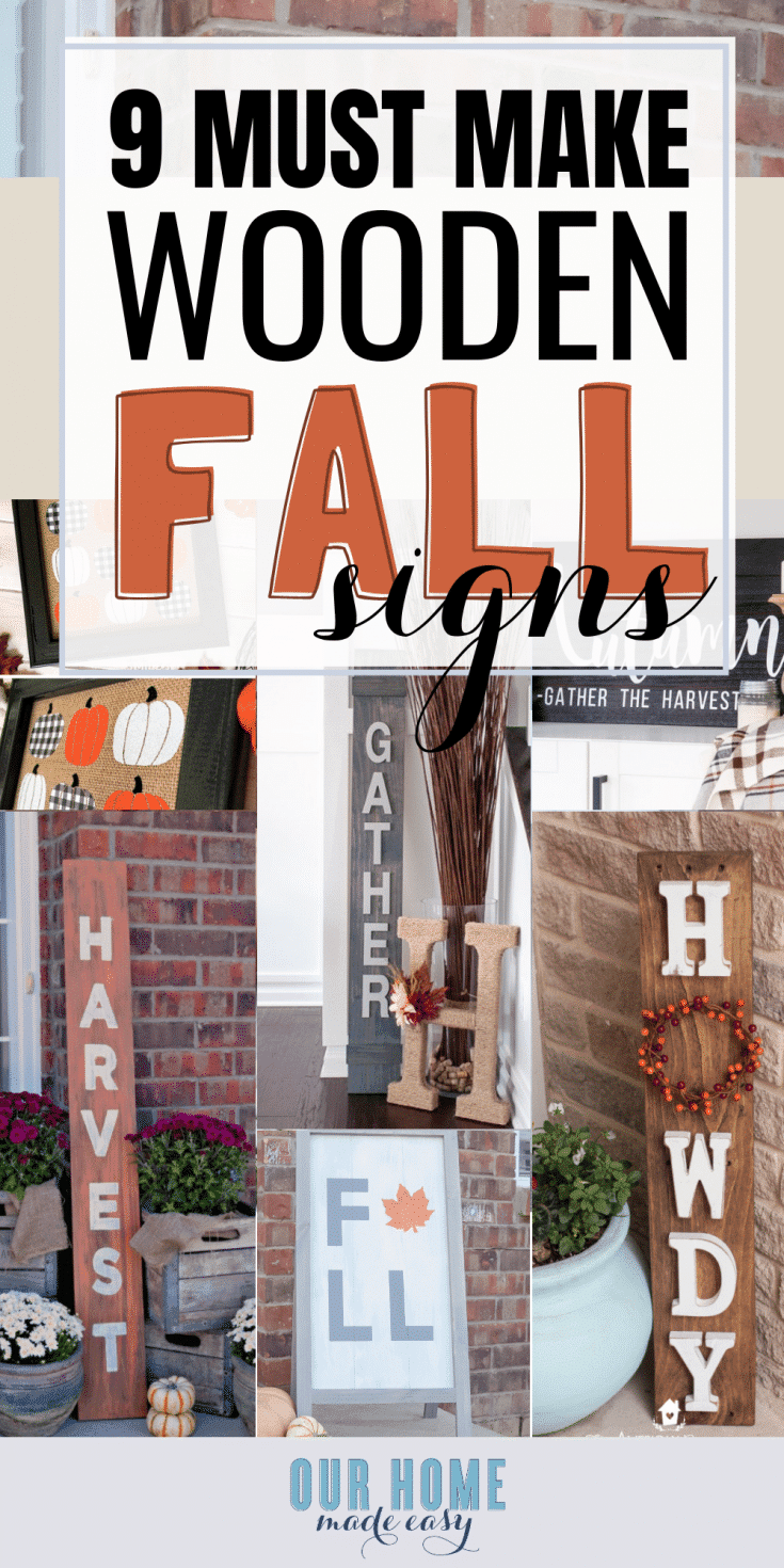 10 Easy DIY Fall Wood Signs To Make This Weekend – Our Home Made Easy