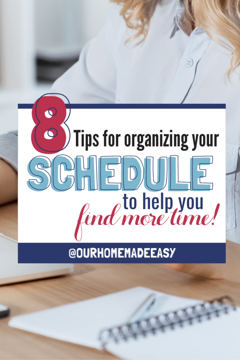 8 Tips for Organizing Your Schedule to Help You Find More Free Time ...