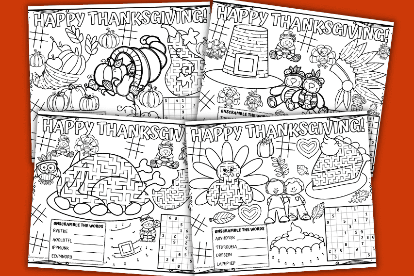 35+ Free Thanksgiving Kids Printables and Activities – Our Home Made Easy