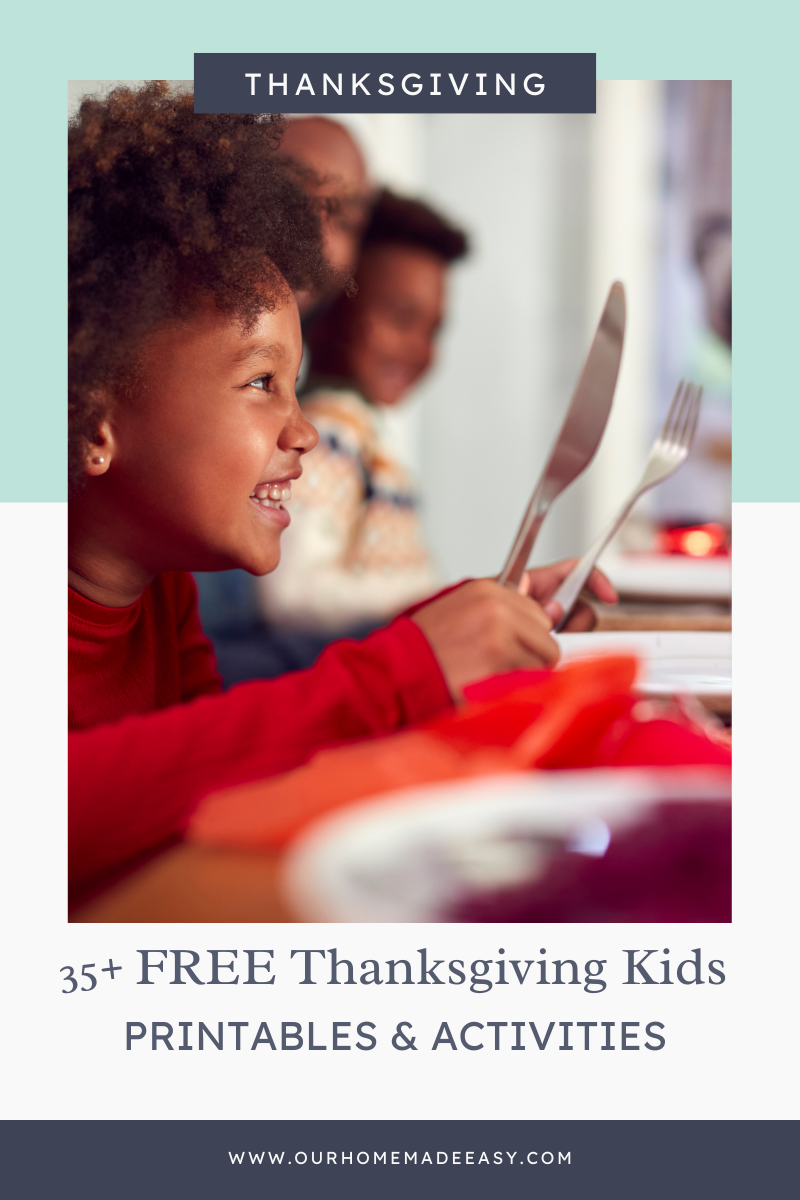 35+ Free Thanksgiving Kids Printables and Activities – Our Home Made Easy