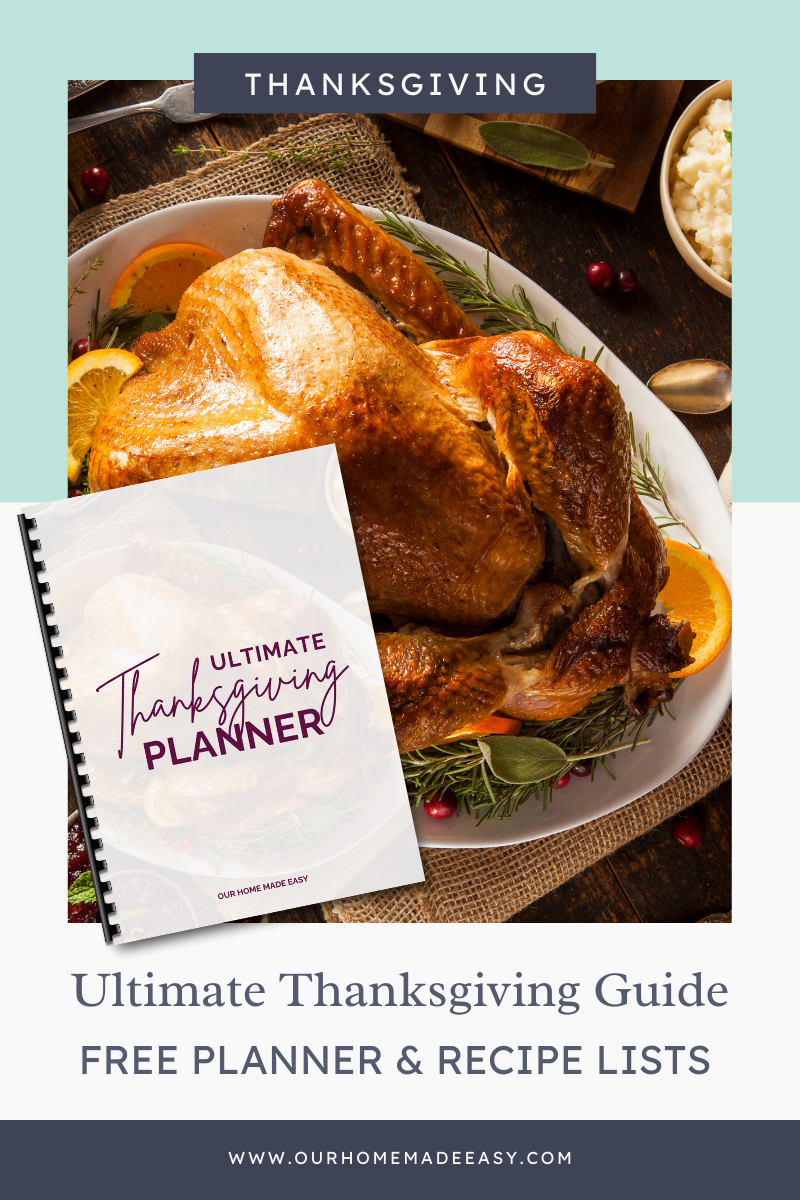 Easy Thanksgiving Planner (with a Free Printable) – Our Home Made Easy