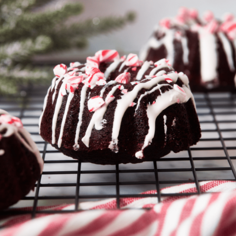 Best Mini Peppermint Christmas Bundt Cakes – Our Home Made Easy