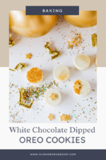 Easy White Chocolate Dipped Oreos (Perfect NYE Treat!) – Our Home Made Easy