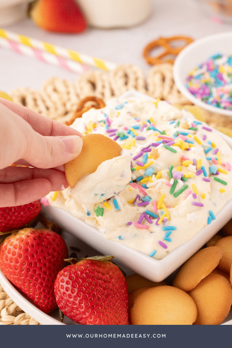 Easy Funfetti Cake Batter Dip (Only 5 ingredients!) – Our Home Made Easy