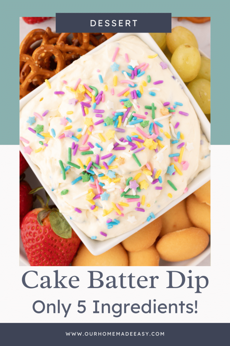 Easy Funfetti Cake Batter Dip (Only 5 ingredients!) – Our Home Made Easy