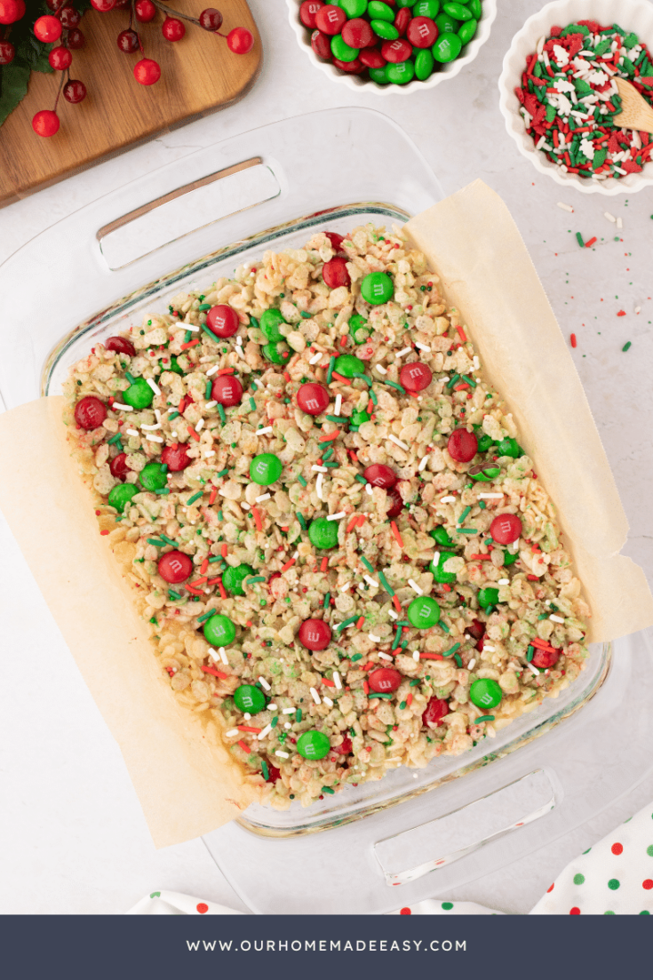 15 Minute Christmas Rice Krispie Treats – Our Home Made Easy
