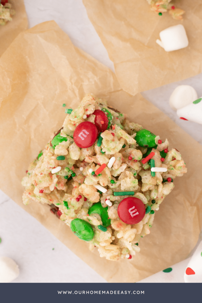 15 Minute Christmas Rice Krispie Treats – Our Home Made Easy
