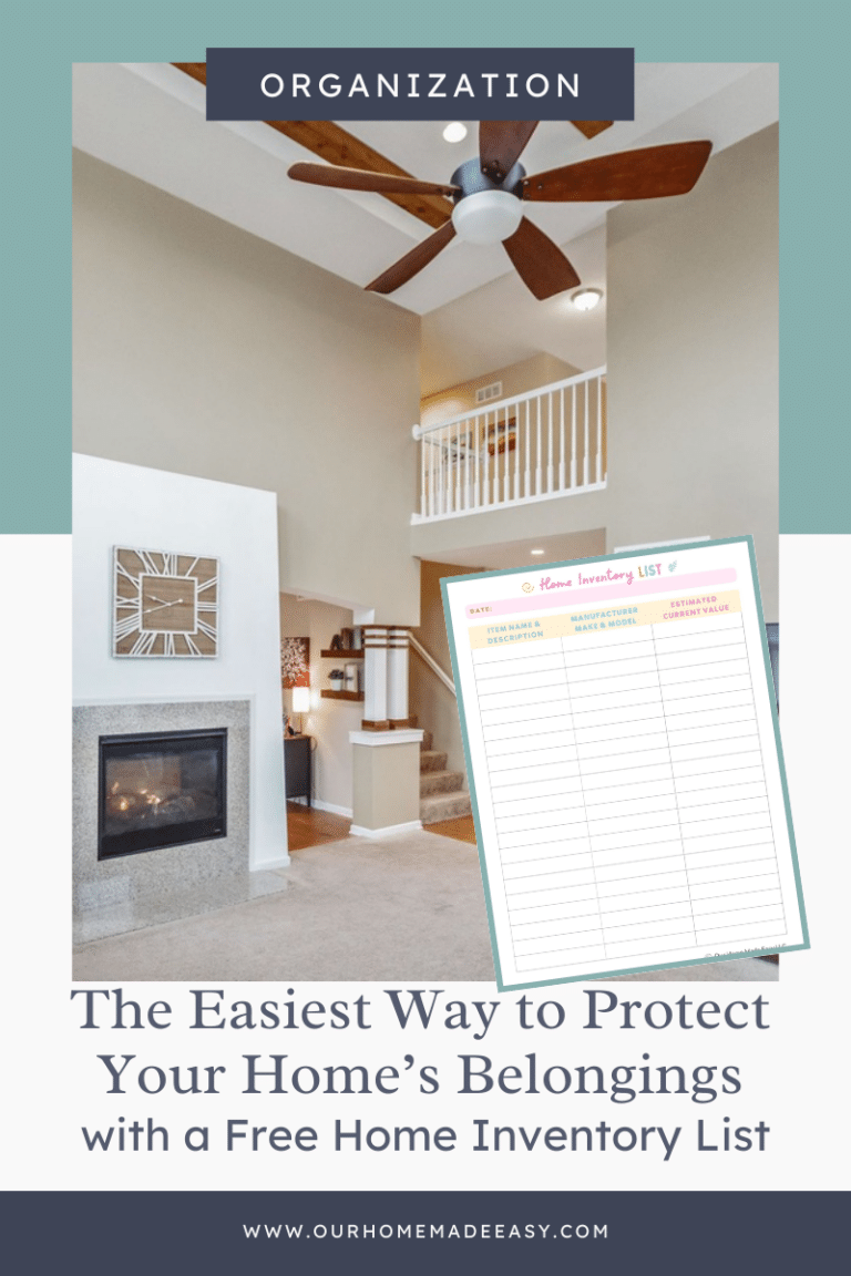 Create Your Home Inventory List (2+ Free Printables) – Our Home Made Easy
