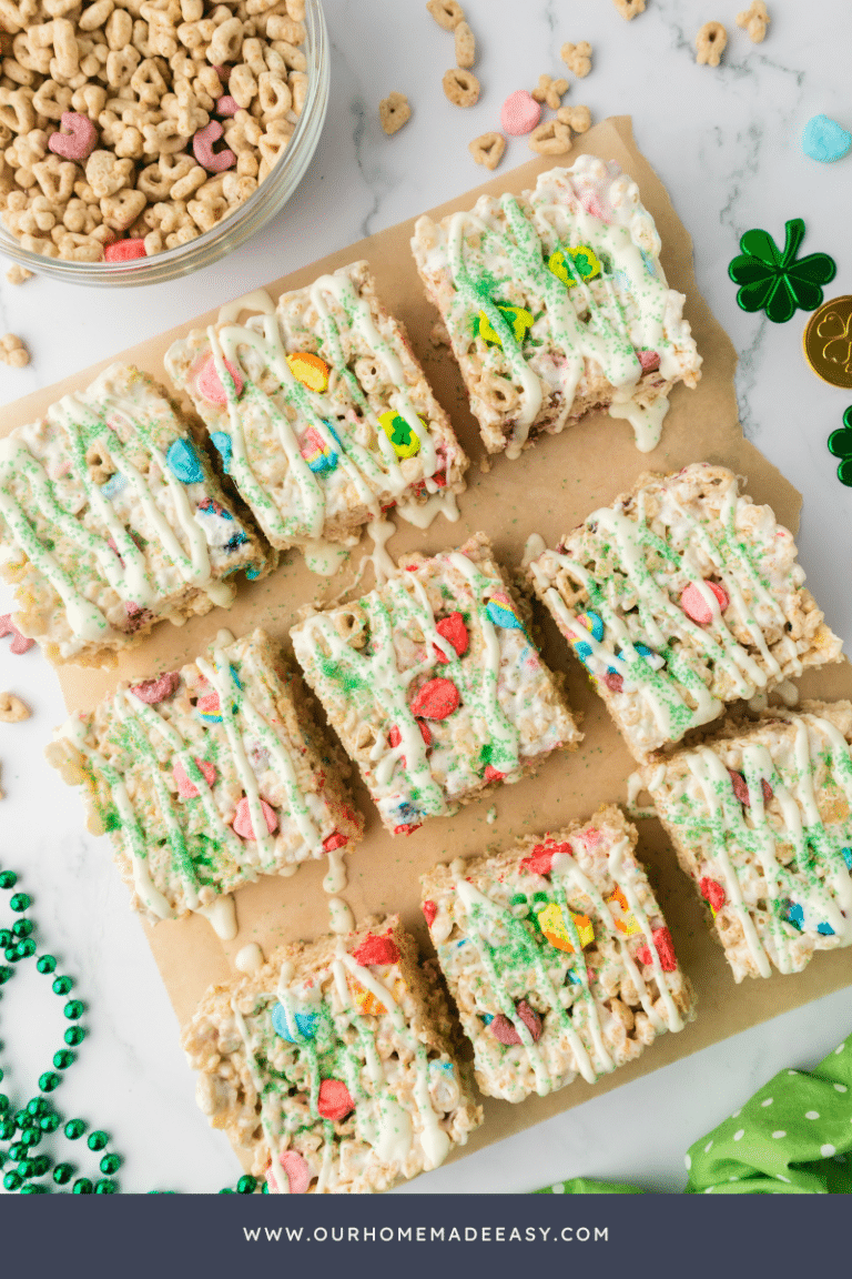 Easy Lucky Charms Rice Krispie Treats – Our Home Made Easy