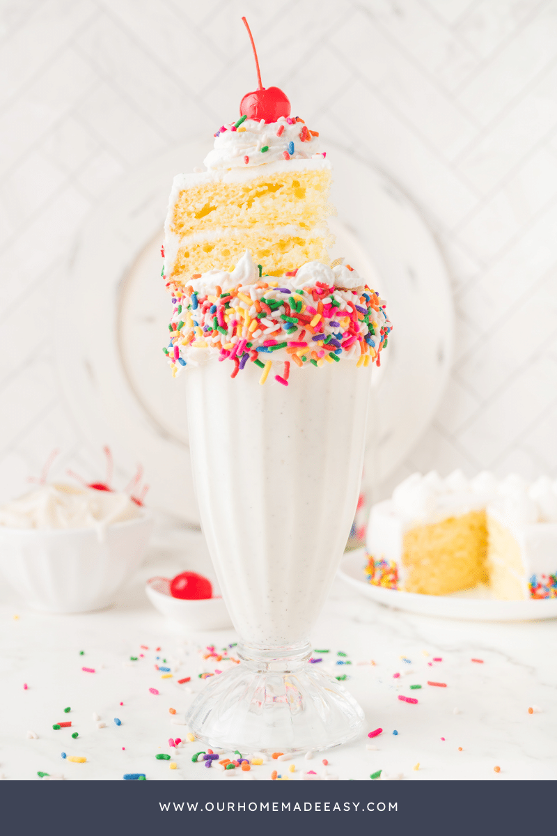 Easy Birthday Cake Shake Recipe (Better Than a Milkshake!) – Our Home Made Easy