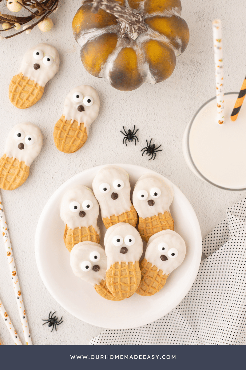 The Cutest Ghost Nutter Butter Cookies (Halloween Treats) – Our Home ...