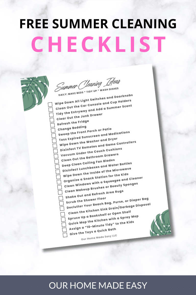 25 Fast 15-Minute Summer Cleaning Hacks for Busy Families – Our Home ...