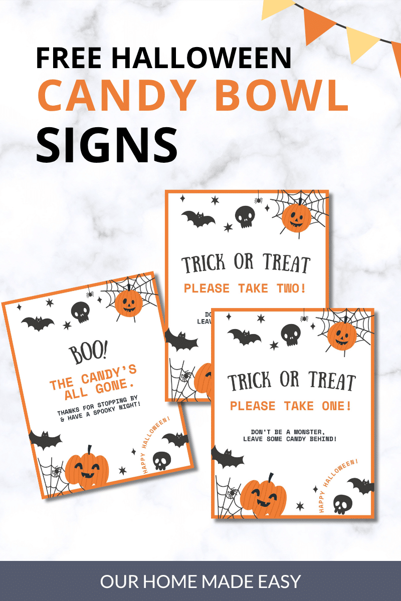 Free Halloween Candy Bowl Signs (3 Designs & Multiple Sizes) – Our Home ...